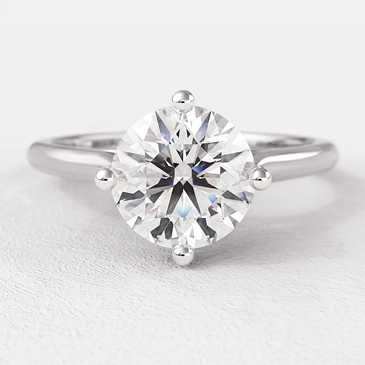 1.00ct Round Solitaire Compass Set Ring SR1059-1.0 - Bespoke Diamonds ...
