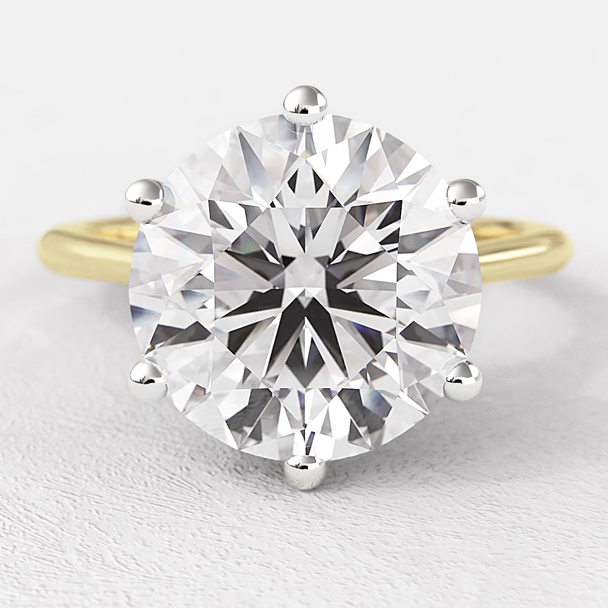 6 Claw Tulip Style Solitaire Ring 3.0ct - Ref: SR1025-9mm - Bespoke ...