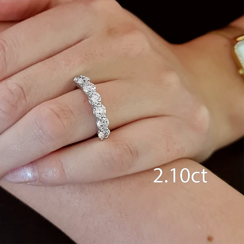 Seven Stone Diamond Eternity Ring – Lab-Grown Diamonds ET7002