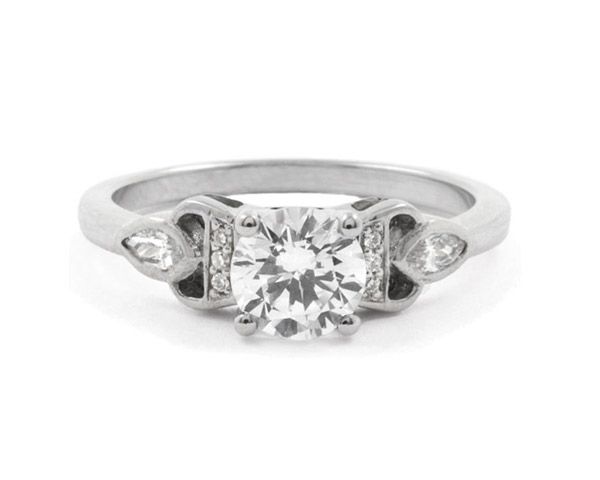 Unusual Engagement Ring - Bespoke Diamonds Dublin Ireland
