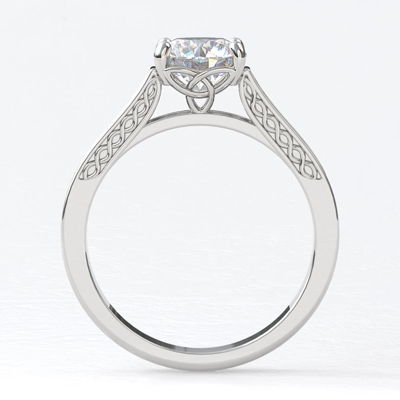 1.20ct Celtic Style Side Stone Diamond Ring PR1014 - Bespoke Diamonds ...