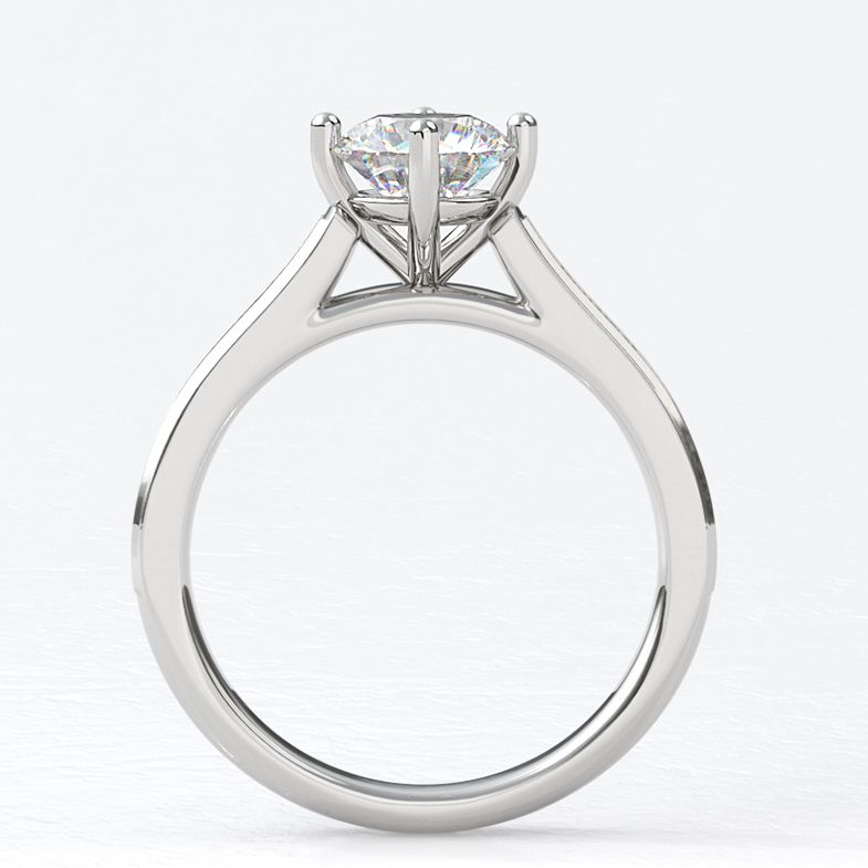 Bespoke Designed Channel Set Diamond Side Stone Ring SB1063 - Made in ...