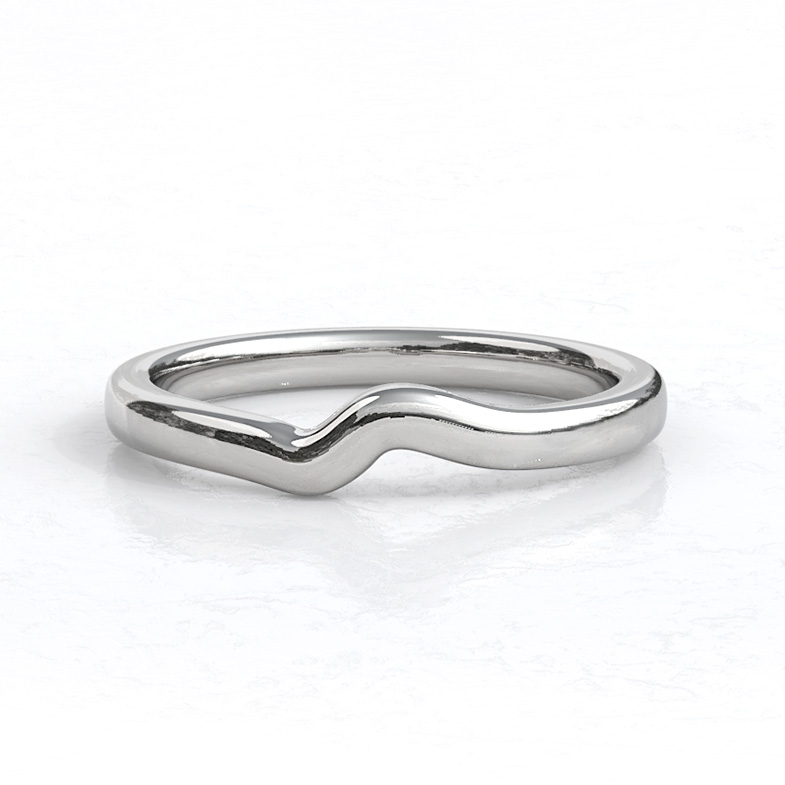 Curved Ladies Wedding Ring SB4549