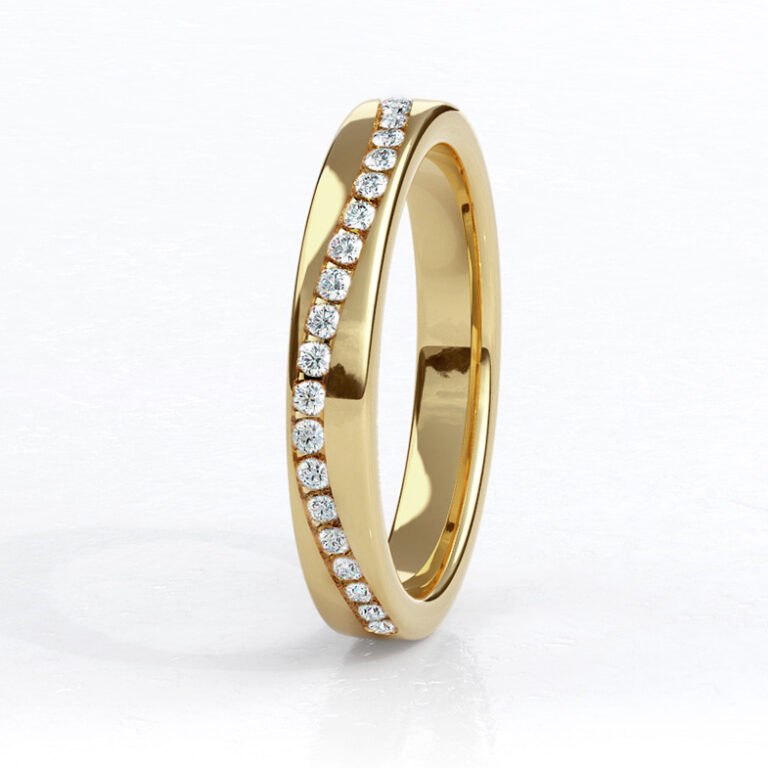 0.20ct Channel Set Ladies Diamond Wedding Ring SB4196