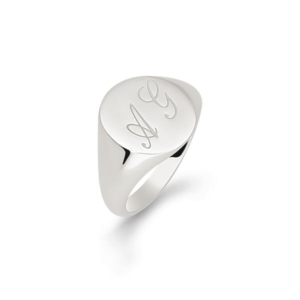 Gents Signet White Gold Wedding Ring SIG004, Dublin, Ireland