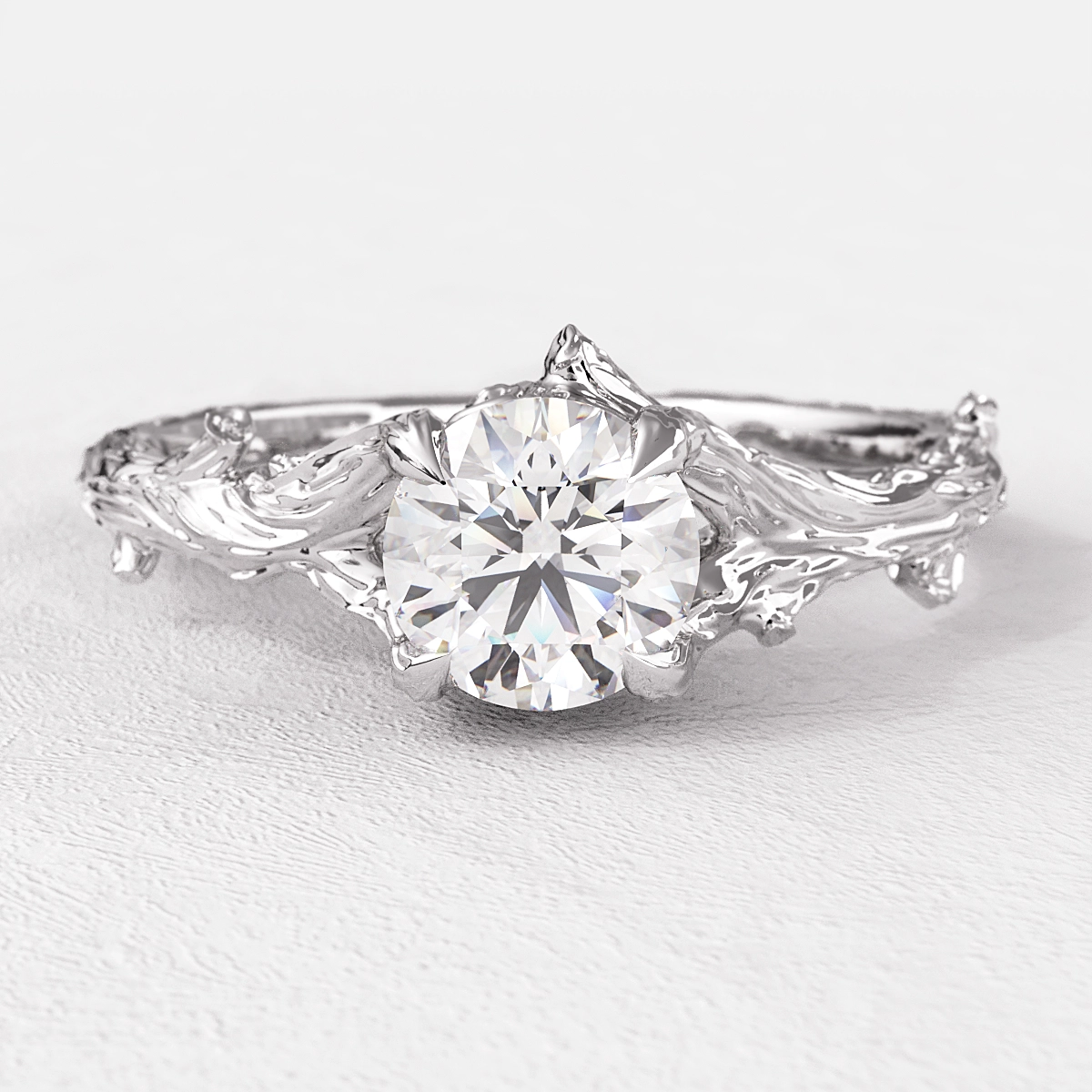 0.40ct Irish Oak Style Diamond Engagement Ring SR1101 - Bespoke ...