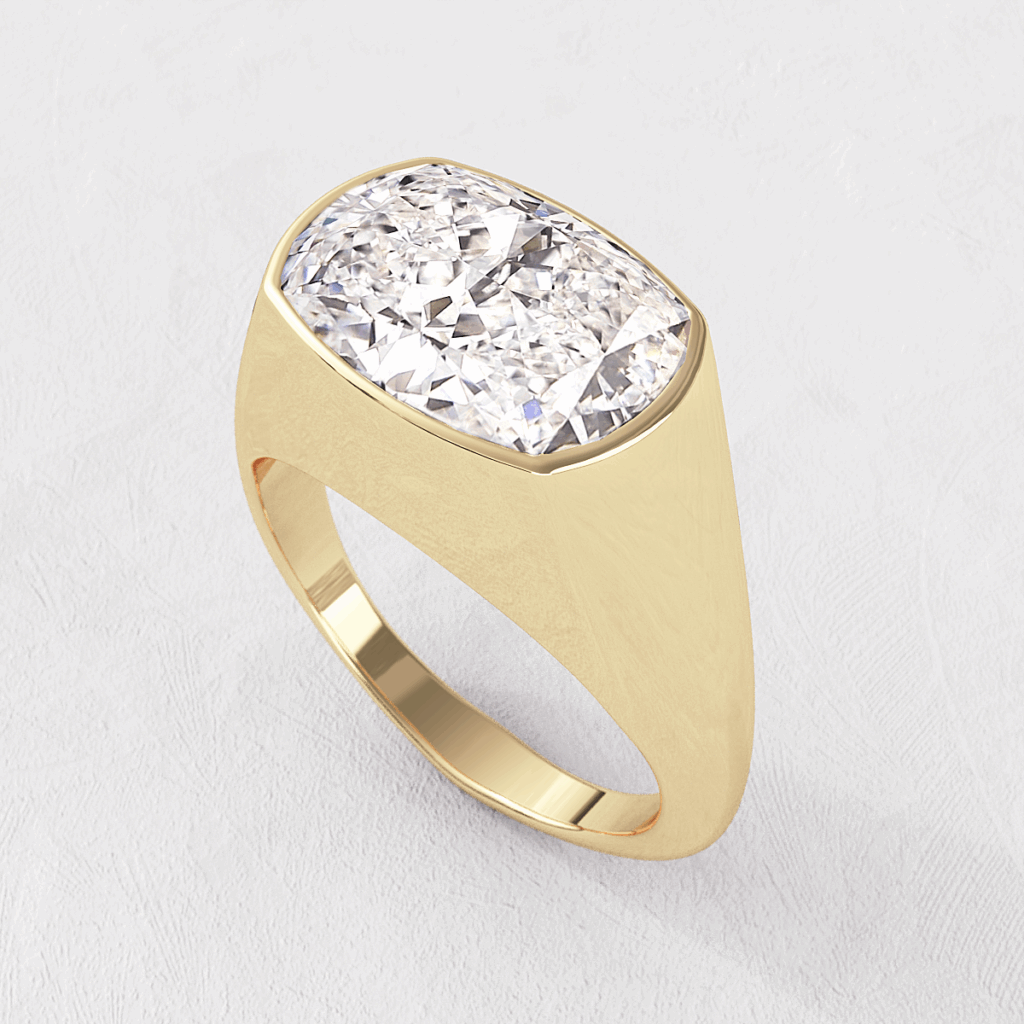 Miley Cyrus and Her Cushion Cut Bezel Ring - Bespoke Diamonds - Dublin and Cork